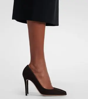 GIANVITO ROSSI Suede Pumps - Brown