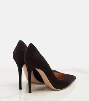 GIANVITO ROSSI Suede Pumps - Brown