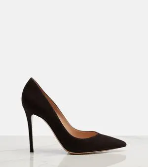 GIANVITO ROSSI Suede Pumps - Brown