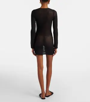 MONTCE Sophia Crochet Minidress - Black