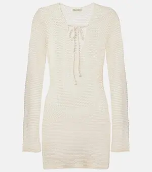 MONTCE Sophia Crochet Minidress - White