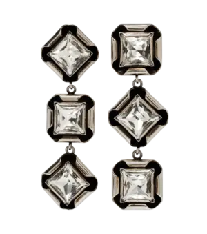 Givenchy Crystal-embellished Drop Earrings - Silver