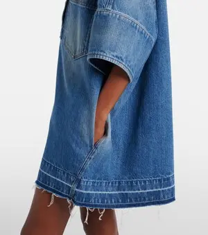 Givenchy Oversized Polo Denim Minidress