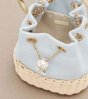 JIMMY CHOO Bon Bon Bucket Bag - Blue