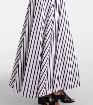 Ralph Lauren Eldred Striped Cotton Shirt Dress - White