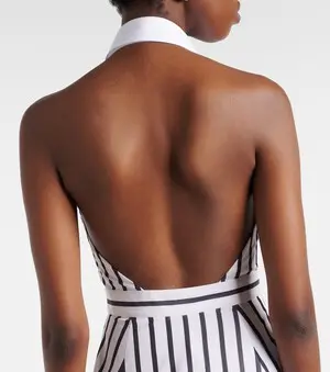Ralph Lauren Eldred Striped Cotton Shirt Dress - White