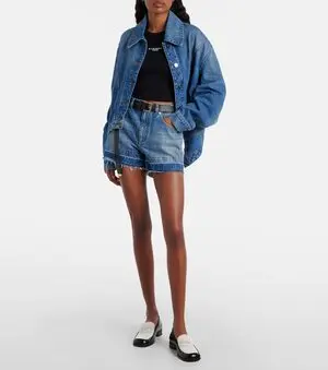 Givenchy Mid-rise Denim Shorts