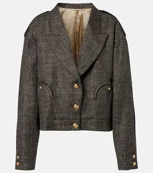 BLAZÉ MILANO Gloriana Charlotte Tweed Jacket - Grey