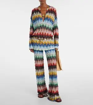 Missoni Lamé Wide-leg Pants