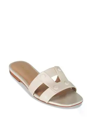 Veronica Beard Cutout Detail Sandals - Neutrals