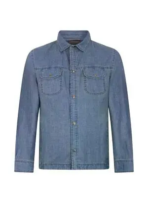 MOORER Buttoned Chest-pockets Shirt