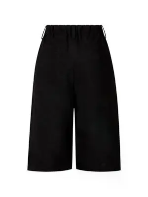 STUDIO TOMBOY Relaxed-fit Shorts With Elasticated Waist - Black