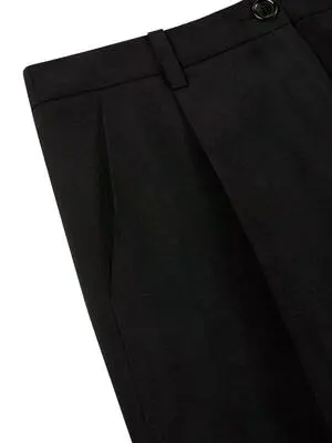 STUDIO TOMBOY Relaxed-fit Shorts With Elasticated Waist - Black