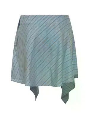 IRO PARIS Utalia Striped Skirt - Blue