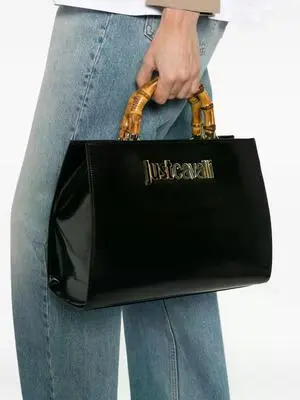 Just Cavalli Logo-detail Tote - Black