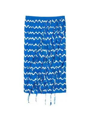 JNBY Pleated Fringe Skirt - Blue