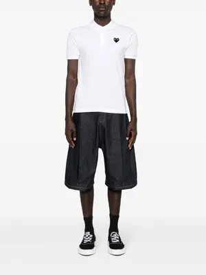 Play Comme Des Garcon Cotton Polo Shirt - White