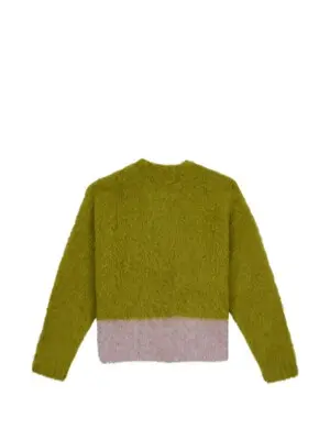 BRAIN DEAD Super Hairy Boxy Sweater - Green