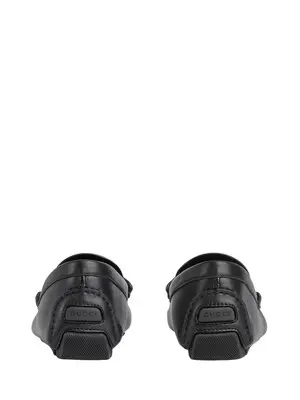 Gucci Leather Loafers - Black
