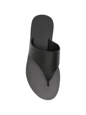 Manebí Leather Thong Sandals - Black