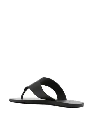 Manebí Leather Thong Sandals - Black