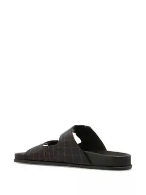 JIMMY CHOO Fayence Stud-embellished Leather Sandals - Brown