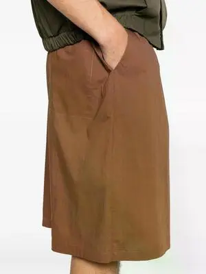 Imperial Elasticated-waistband Shorts - Brown