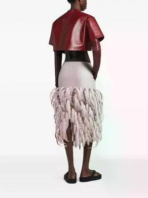 Balenciaga Short-sleeve Leather T-shirt
