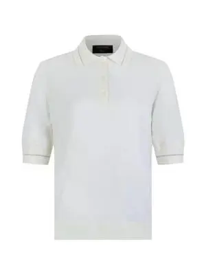 GRAN SASSO Striped Trim Polo Shirt