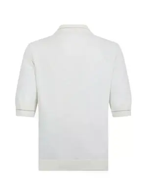 GRAN SASSO Striped Trim Polo Shirt
