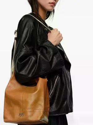 Bimba Y Lola Medium Stitched Tote Bag - Brown