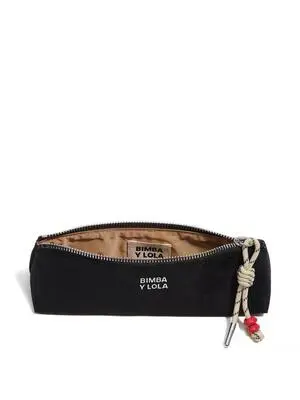 Bimba Y Lola Cord-detail Makeup Bag - Grey