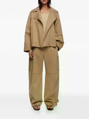 Bimba Y Lola Zip-pocket Wide Leg Trousers