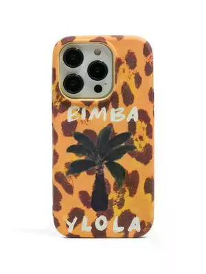 Bimba Y Lola Animal-print Iphone 15 Pro Case - Yellow