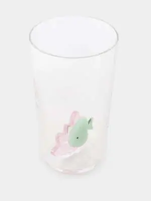 ICHENDORF MILANO Longdrink Glass With Fish And Seaweed - Pink