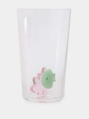 ICHENDORF MILANO Longdrink Glass With Fish And Seaweed - Pink