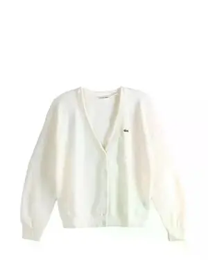 Lacoste V-neck Cardigan - Neutrals