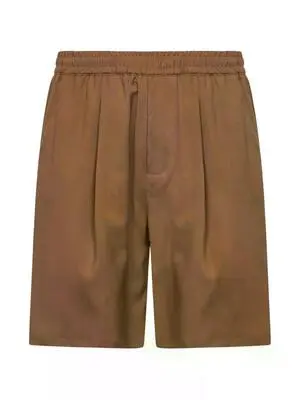 D4.0 Pleated Shorts - Brown