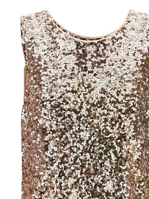 ELENA MIRÒ Sequin Round-neck Top