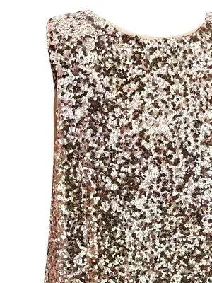 ELENA MIRÒ Sequin Round-neck Top