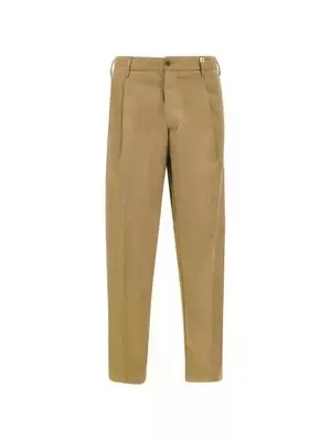 MYTHS Pleated Flap Trousers - Neutrals
