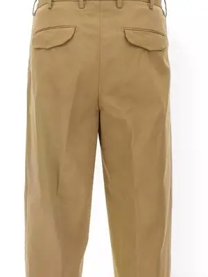 MYTHS Pleated Flap Trousers - Neutrals