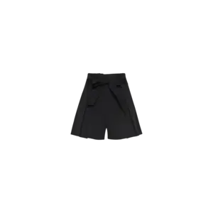 L'Agence Damira Poplin Short - Black
