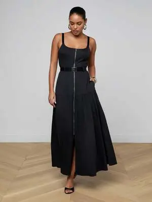 L'Agence Rima Maxi Dress - Black