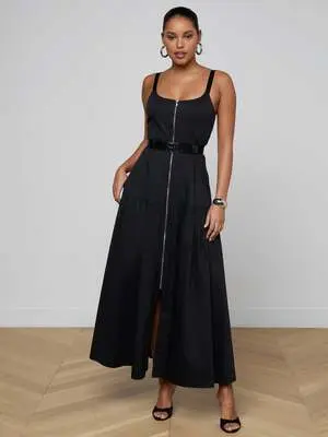 L'Agence Rima Maxi Dress - Black