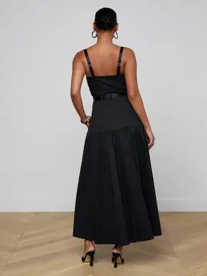 L'Agence Rima Maxi Dress - Black