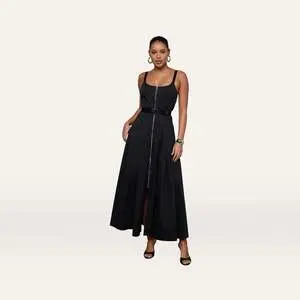 L'Agence Rima Maxi Dress - Black
