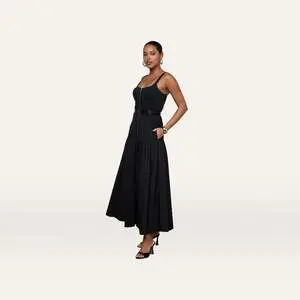 L'Agence Rima Maxi Dress - Black