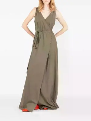 SOCIETE ANONYME 99 V-neck Tie Dress - Green