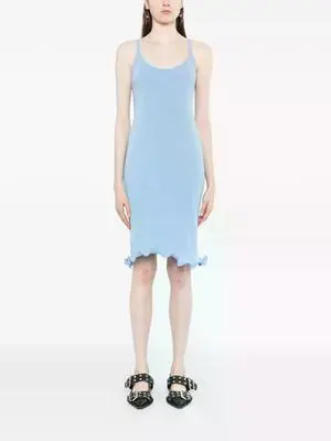 JNBY Mini Dress With Budding Hem - Blue